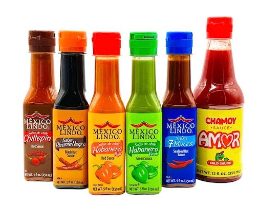Mexico Lindo & Amor CHAMOY Sauce Pack – 6 Items – MexGrocer.com