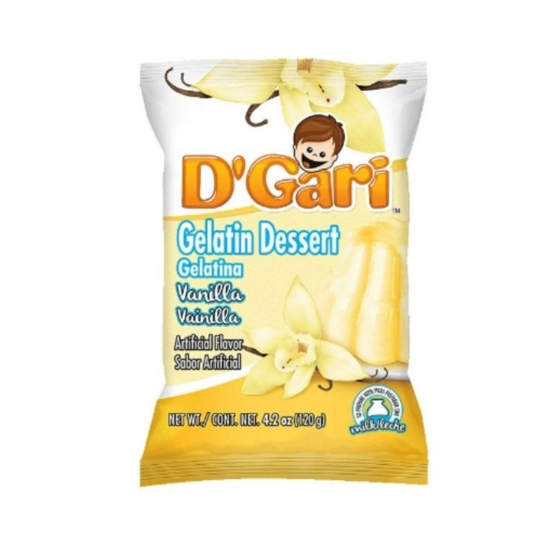 D'GARI Vanilla (Vainilla) w/milk Gelatin - 4.2 oz – MexGrocer.com