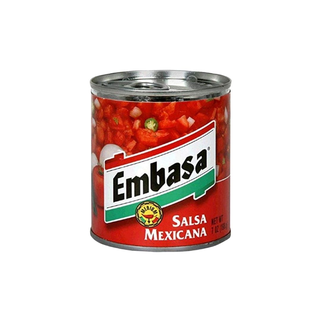 Embasa Salsa Mexicana (Red Salsa) – Medium Chunky Mexican Salsa 7 oz ...