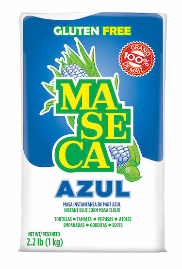 Maseca Blue Corn Instant Masa Flour - Masa de Maiz Azul - 2.2 lbs ...