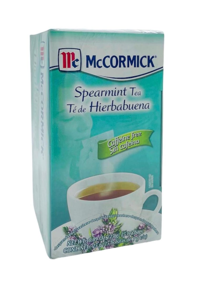McCormick Spearmint Tea – Caffeine Free Herbal Tea 25 Bags (0.89 oz ...