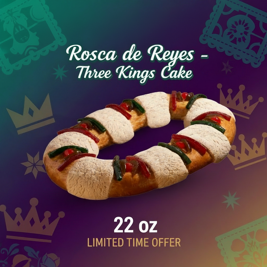 Rosca de Reyes - Three Kings Cake - Kings Day Mexican Sweet Bread - 22 ...