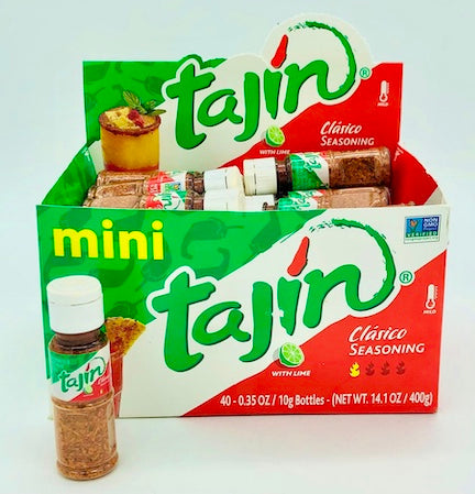 Tajin Mini Bottles Chili Lime Seasoning – 0.35 oz Each (40 ct ...